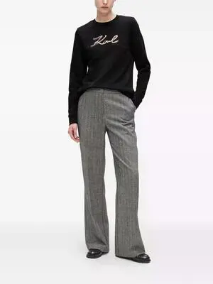 Karl Lagerfeld Sequin-embellished Logo Sweater