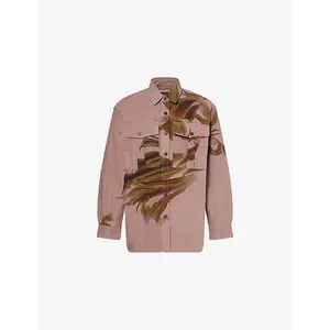 Dries Van Noten Relaxed-fit Printed Cotton Shirt - Old Rose
