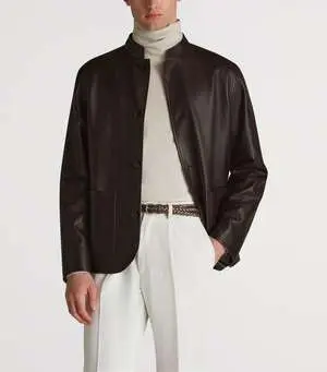 Dunhill Leather Driving Jacket