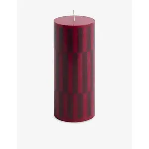 HAY Column Wax Candle 15cm - Wine And Bordeaux