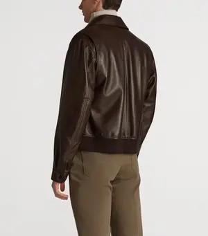 Dunhill Leather Flight Jacket