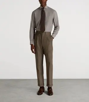 Dunhill Cashmere Houndstooth Trousers