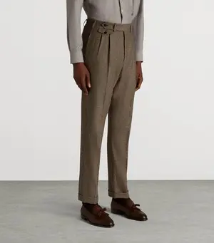 Dunhill Cashmere Houndstooth Trousers