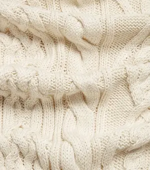 Dunhill Cotton-silk Aran Cable Knit Sweater