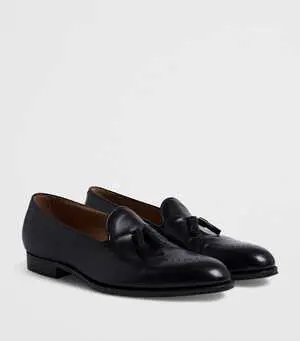 Dunhill Calf Leather Tassel Loafers