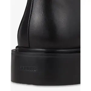 Sandro Leather Ankle Boots