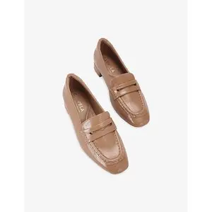 Carvela Dolce Faux-leather Loafers - Camel