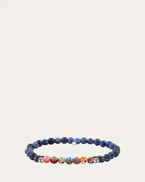 Tateossian Millefiori Bead Bracelet - Sodalite