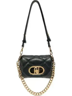 Liu Jo Quilted Shoulder Bag With Chain Strap - Black