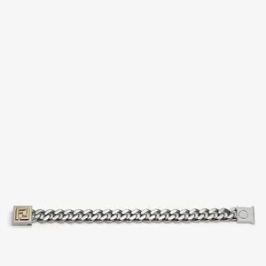 Fendi Ff Bracelet - Silver And Gold