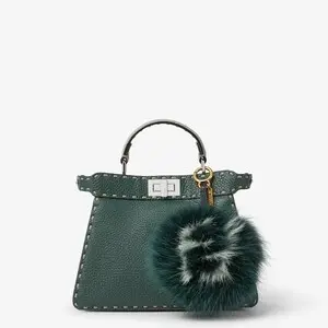 Fendi Fox Fur Charm - Green