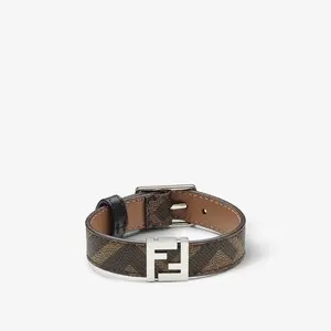 Fendi Ff Motif Bracelet - Brown