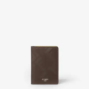 Fendi Shadow Card Holder - Brown