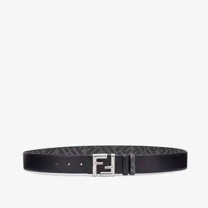 Fendi Silver Tone Belts For Men