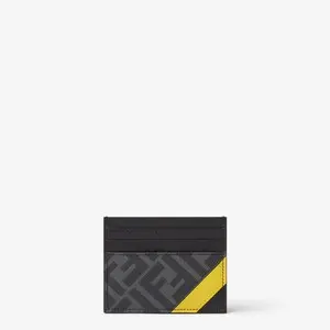 Fendi Diagonal Card Holder - Grey