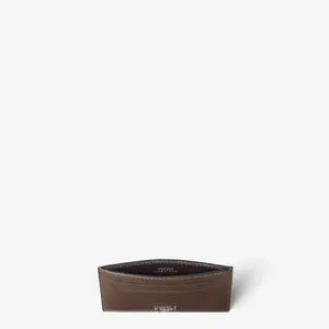 Fendi Shadow Slim Card Holder - Brown