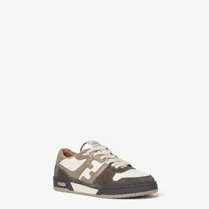 Fendi Match Lace-up Trainers - Grey
