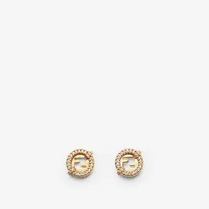 Fendi Everround Stud Earrings - Gold