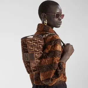 Fendi Mamma Baguette Medium - Brown