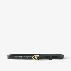 Fendi Ff Diamonds Belt - Green