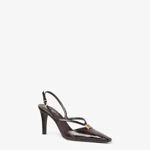 Fendi Slingbacks With Ff Detail - Brown