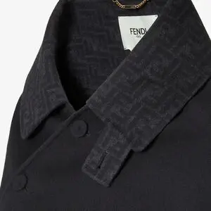 Fendi Wool Double Fabric Cloak