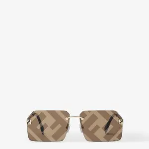 Fendi Rectangle Sunglasses - Brown
