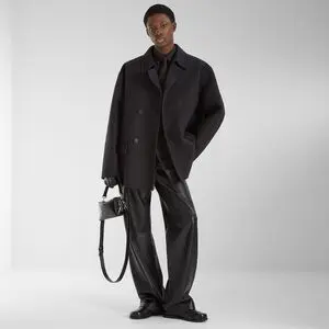 Fendi Double-breasted Pea Coat - Black