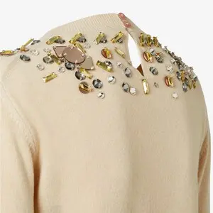 Fendi Embroidered Wool And Cashmere Jumper