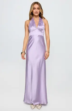 Princess Polly Big Screen Halter Neck Gown