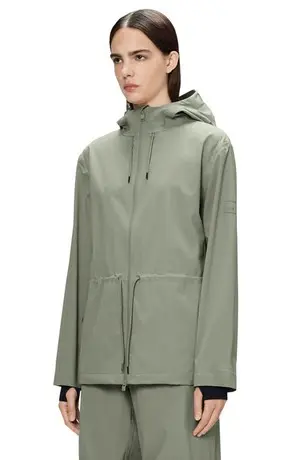 Rains Suva Hardshell Waterproof Hooded Rain Jacket - Drift