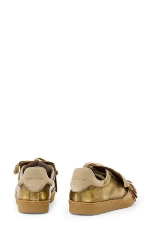 ALLSAINTS Thelma Fringe Sneakers - Antique Gold