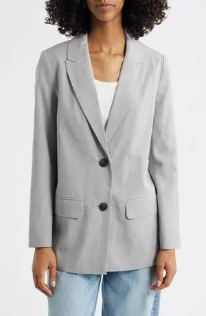 FRIENDS LIKE THESE Peak Lapel Relaxed Fit Blazer