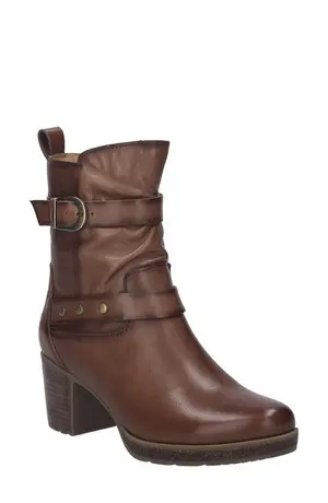 Josef Seibel Stacked Heel Booties