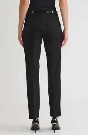 KASPER Belted Bootcut Trousers