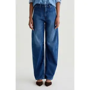 Ag High-waist Barrel Jeans - Sidecar