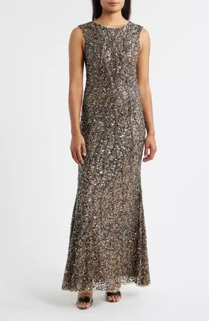 Pisarro Nights Sequined Evening Dresses