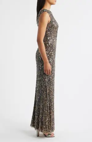 Pisarro Nights Sequin Sleeveless Gown