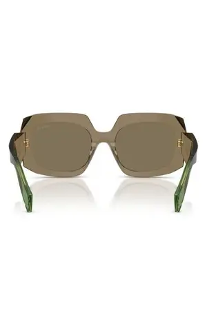 Prada 55mm Square Sunglasses - Terra/light Brown