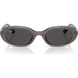 Ray-ban 53mm Pillow Sunglasses - Transparent Dark Grey