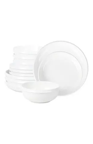 STONE + LAIN Verso Porcelain 12-piece Dinnerware Set