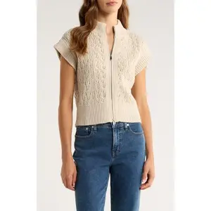 Vince Camuto Pointelle Sweater Vest
