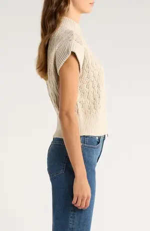 Vince Camuto Pointelle Sweater Vest