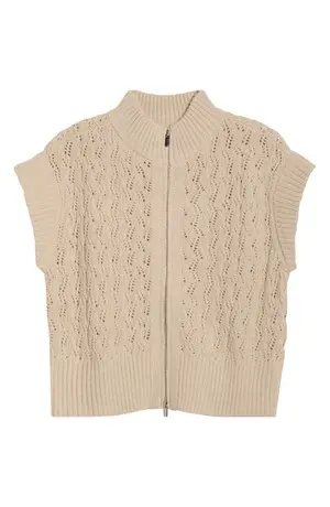 Vince Camuto Pointelle Sweater Vest