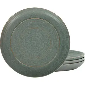 STONE + LAIN Elio Stoneware 4-piece Dinner Plate Set