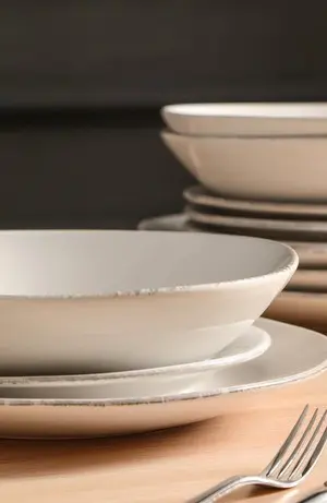STONE + LAIN Essence Stoneware 12-piece Dinnerware Set