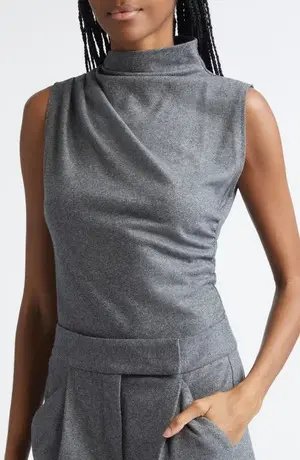 Veronica Beard Mylie Sleeveless Wool Blend Sweater