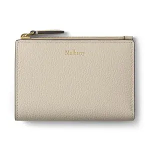 Mulberry Continental Bifold Zipped Wallet - Chalk
