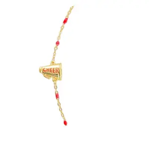 COLOR SHOUT Gameday Cheerleader Megaphone Necklace