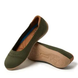 DEARFOAMS Misty Ballet Flat - Olive 2